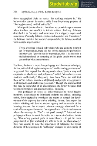 A Pedagogy Of Force Faculty Perspectives Of Critical Thinking Capacity ...