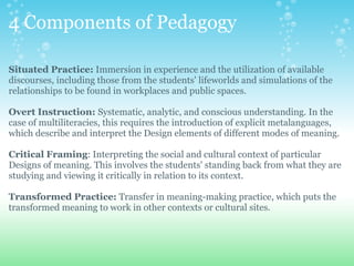 A pedagogy of_multiliteracies_designing_socia | PPT