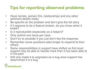 A Peek Under the Hood at FamilySearch - Presentation | PPT