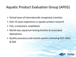 Overview of APEG services and products | PDF