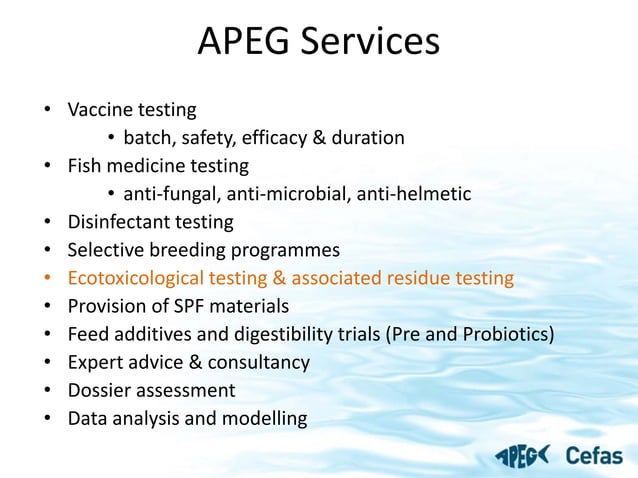 Overview of APEG services and products | PPT
