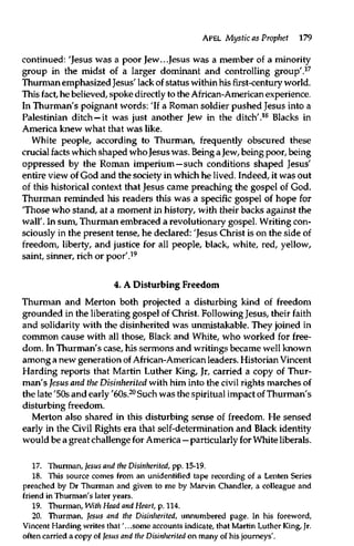 Mystic as Prophet: The Deep Freedom of Thomas Merton and Howard Thurman ...