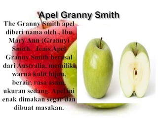 Apel granny smith dan apel gala | PPTX
