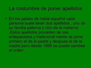 El origen de los apellidos | PPT