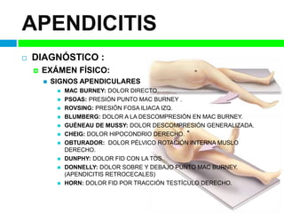 Apendicistis láminas romner rodriguez (2) | PPTX