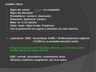 Apendicitis aguda | PPT