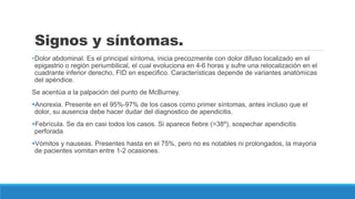 Apendicitis aguda para estudiantes. | PPTX