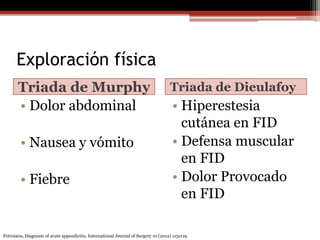 Apendicitis aguda | PPT