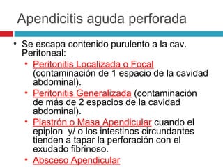 Apendicitis aguda | PPT