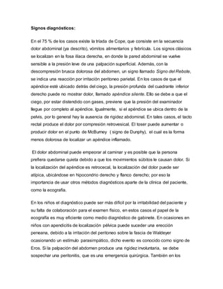 Apendicitis Aguda | DOCX