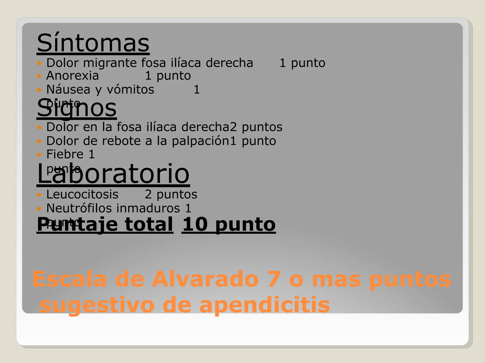 apendicitis aguda y sus fases en la enfermedad del paciente | PPTX