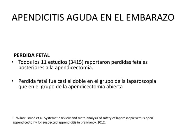Apendicitis aguda en el embarazo | PPTX | Pregnancy | Reproductive Health