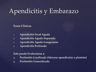 Apendicitis en gestantes | PPTX