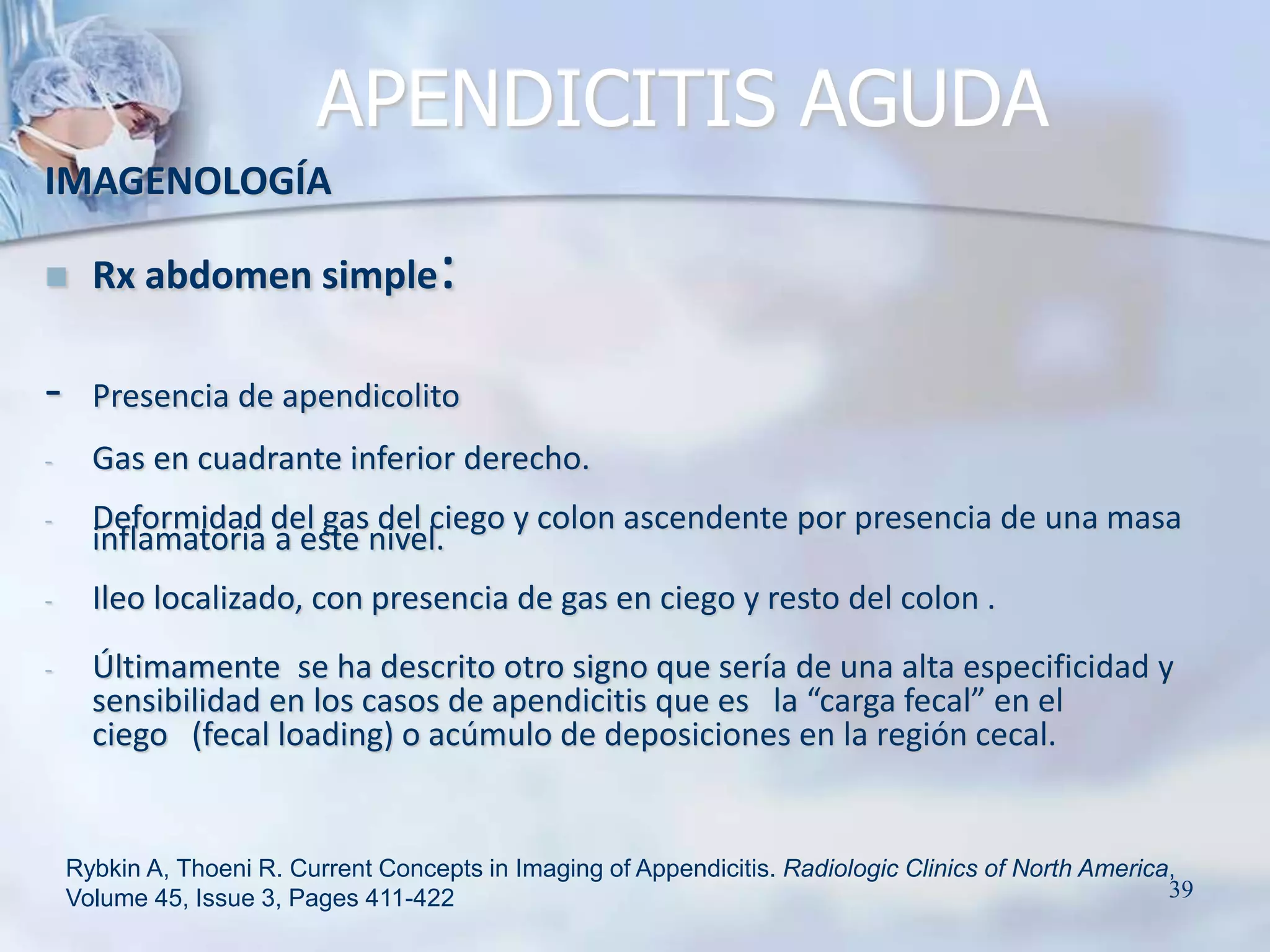 Apendicitis Aguda : Manejo y Técnica quirurgica | PPTX