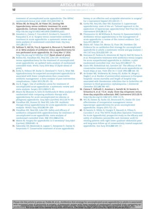 Apendicitis y antibioticos | PDF | Physical Therapy | Wellness