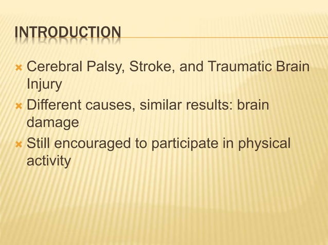 Cerebral Palsy Presentation | PPTX