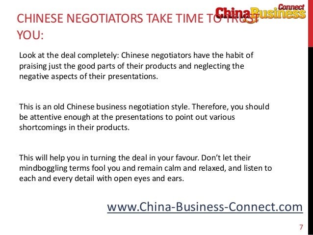 A perfect guide to chinese business negotiation style
