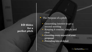 A perfect pitch in 10 Slides | PPT