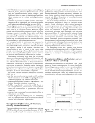 A Performance Assessment Framework For Hospital | PDF