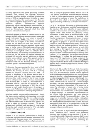 A performance of svm with modified lesk approach for word sense ...