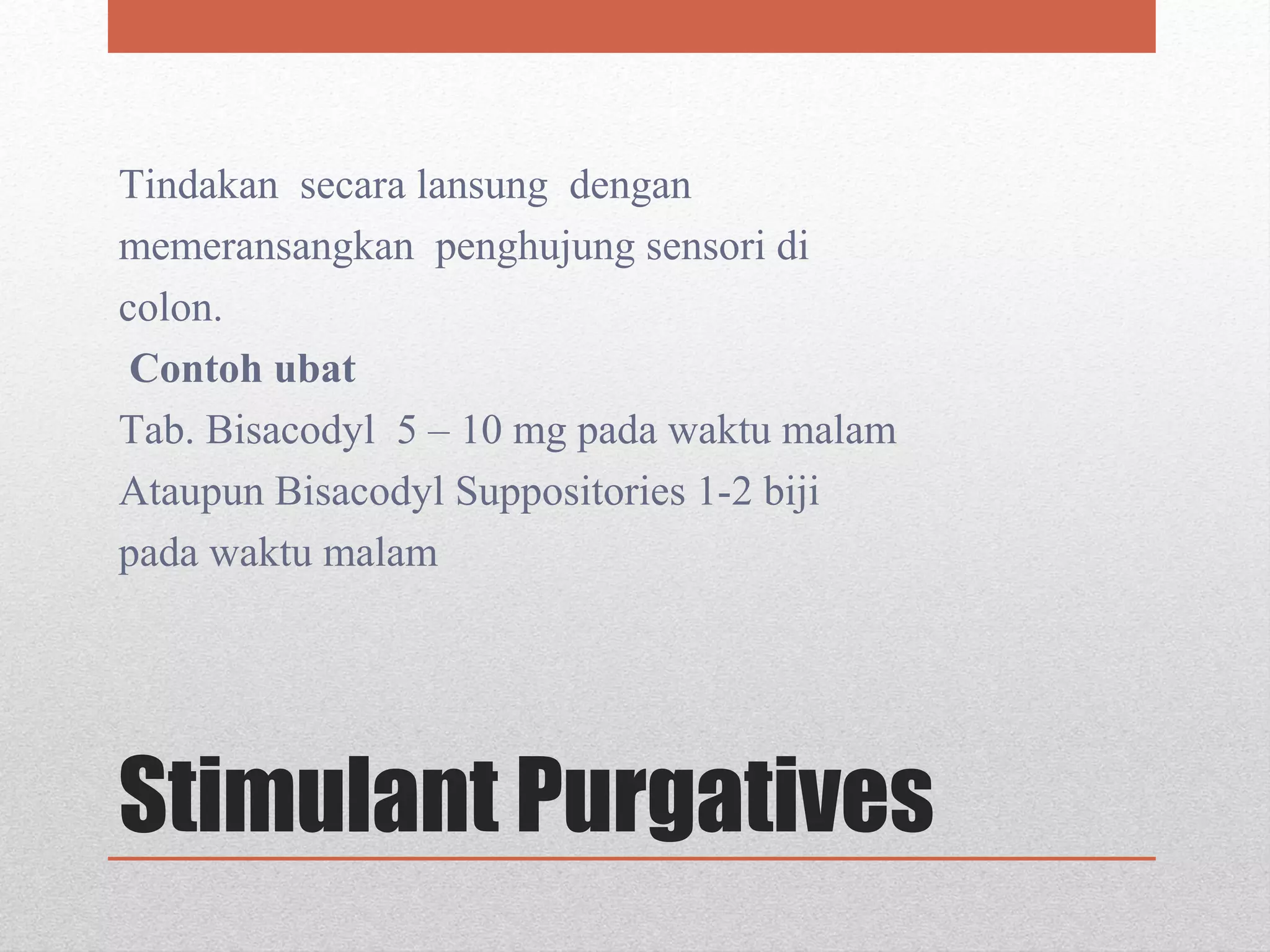Aperients - Laxatives | PPT