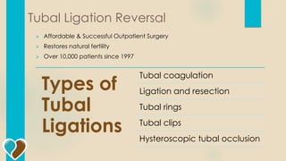 Tubal Reversal Doctor - A Personal Choice | PPT