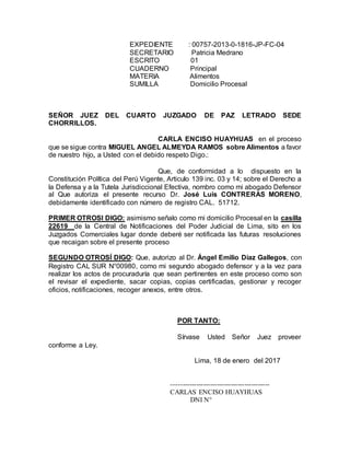 Apersonamiento | DOCX
