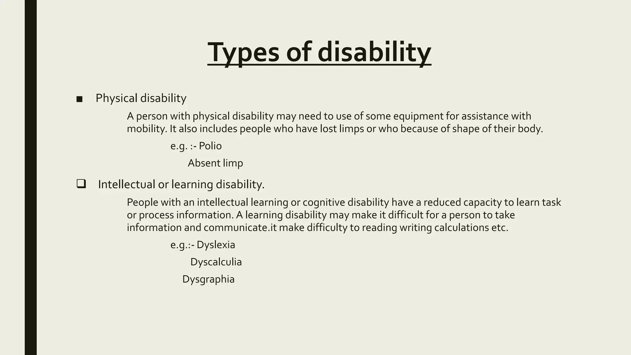 A person with disabilities | PPTX