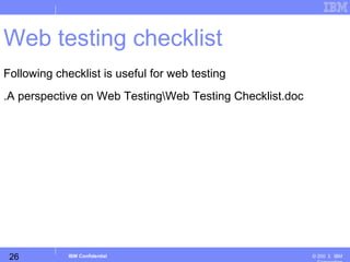 A perspective on web testing.ppt