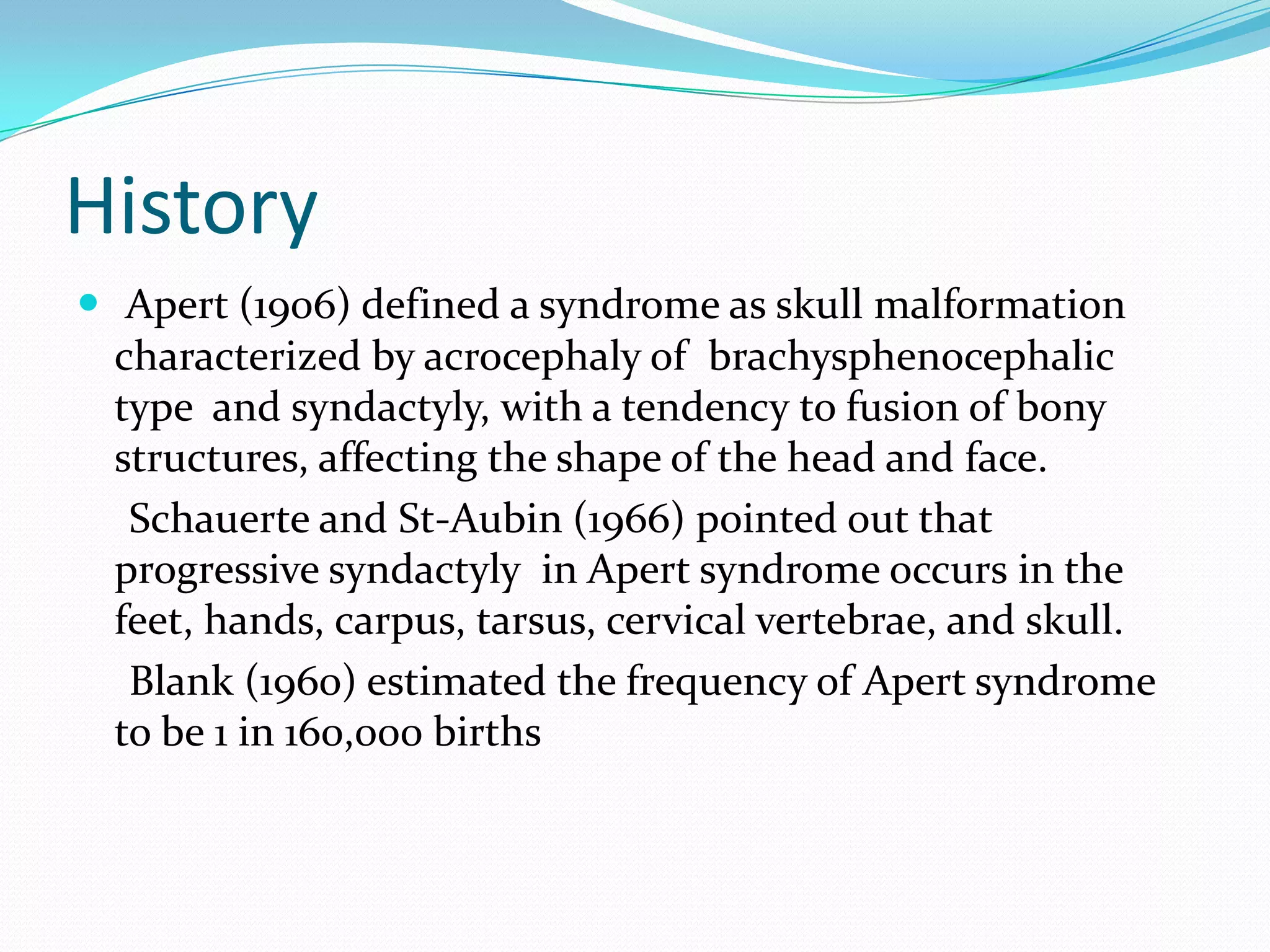 Apert sydrome | PPTX