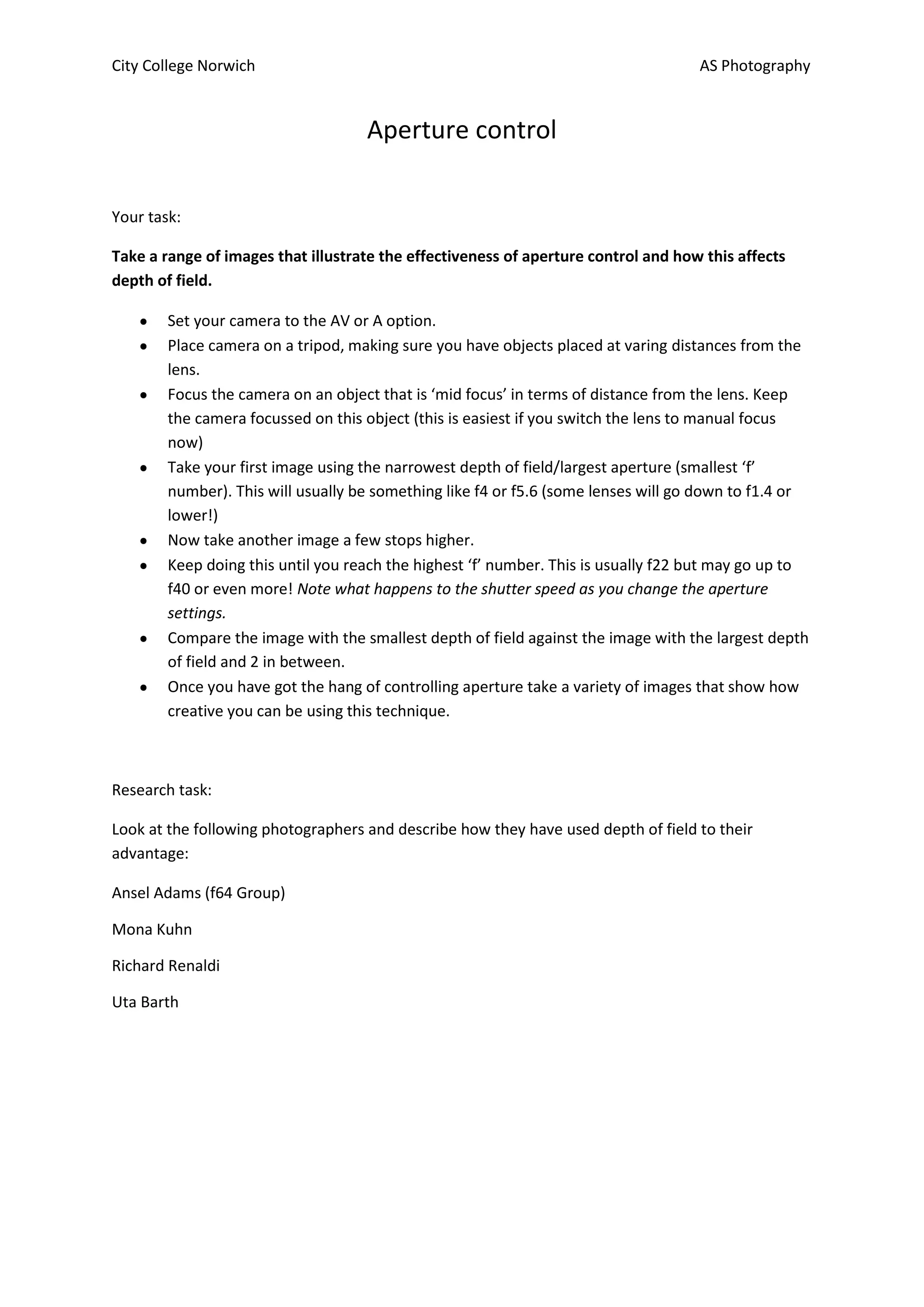 Aperture control1 | DOCX