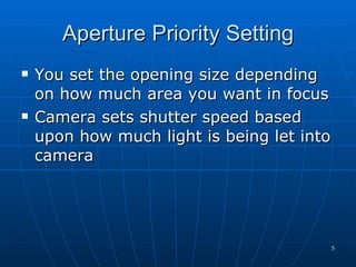 Aperture priority | PPT