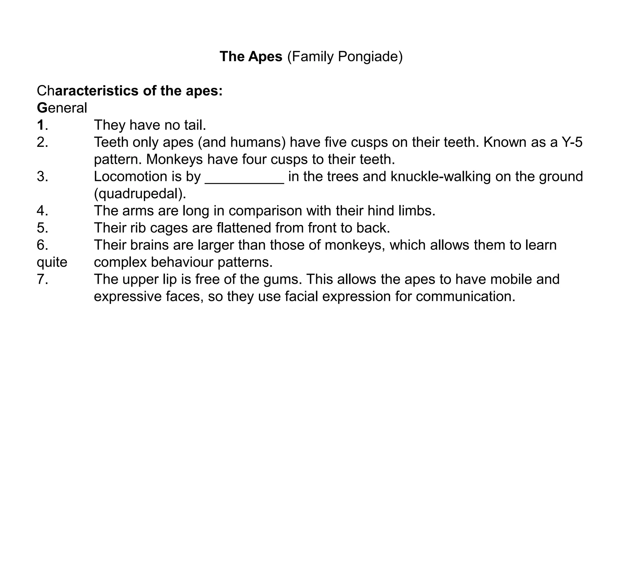 Apes Vs Humans & Skeletal Differences | PPTX