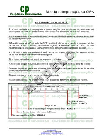 Modelo Implantação Cipa | PDF