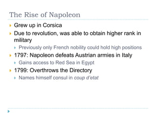 AP Euro CH 21 Rise of Napoleon | PPTX | Religion & Spirituality