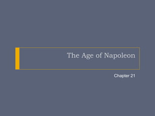 AP Euro CH 21 Rise of Napoleon | PPT
