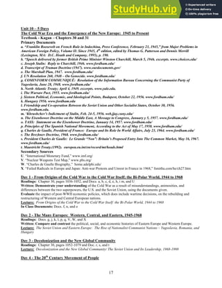 AP European History Course Description | PDF