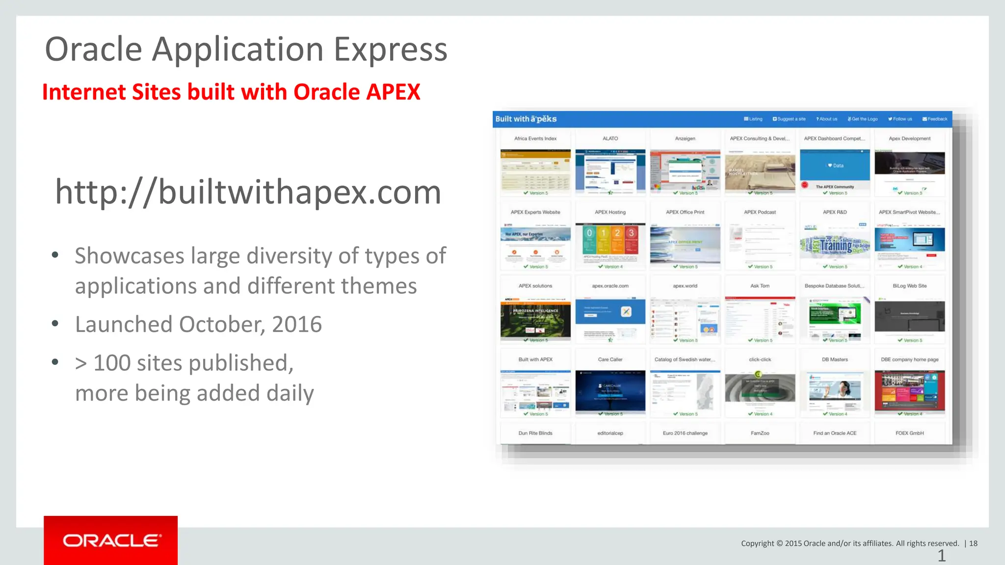 Oracle Application Express Introduction | PPTX