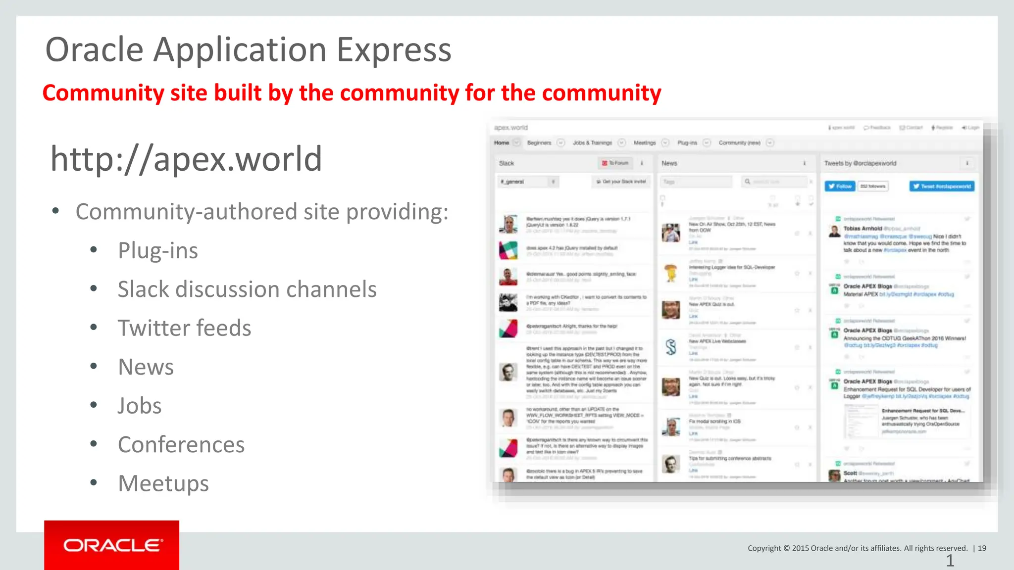 Oracle Application Express Introduction | PPTX