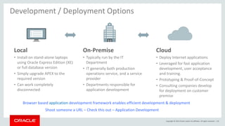 Oracle Application Express Introduction | PPTX