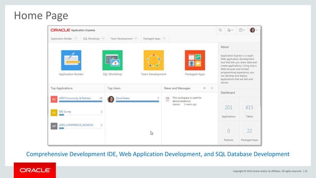 Oracle Application Express Introduction | PPTX
