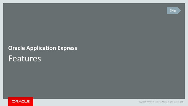 Oracle Application Express Introduction | PPTX