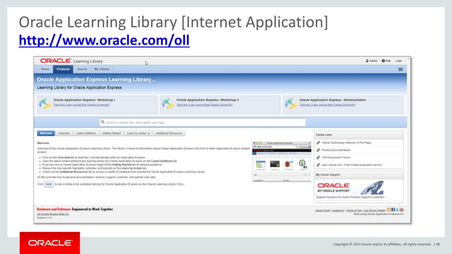 Oracle Application Express Introduction | PPTX