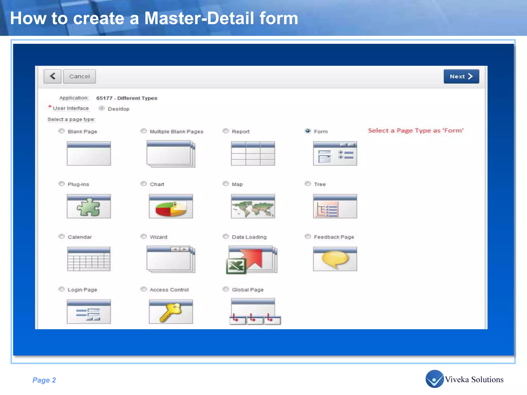 Apex - How to create a master detail form | PPTX