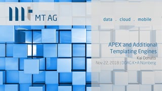 APEX and additional Templating Engines | PDF