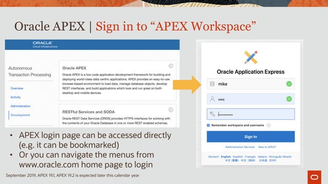 Oracle APEX, Oracle Autonomous Database, Always Free Oracle Cloud Services | PPT