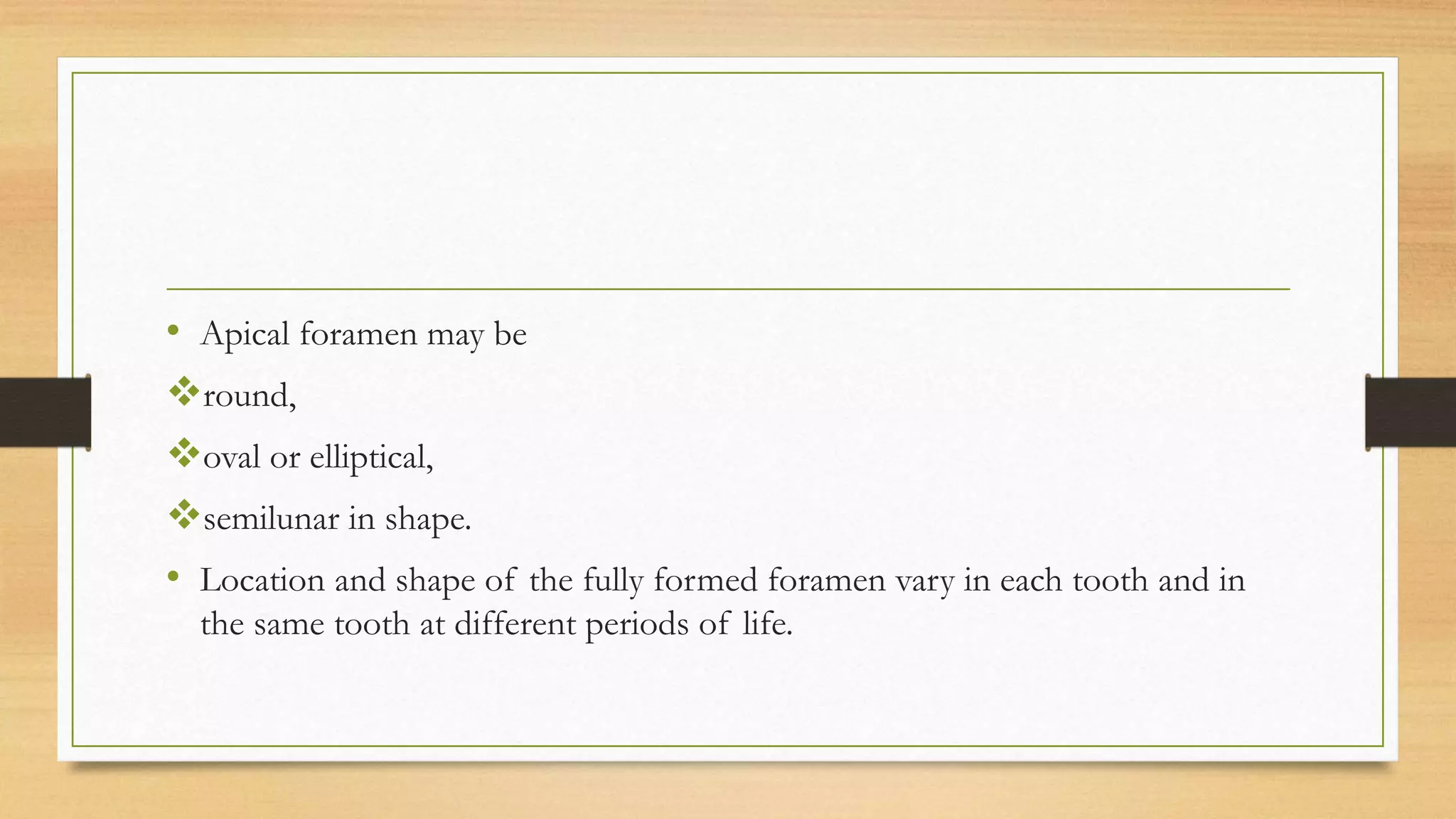 Apex and its significance in endodontics | PPTX