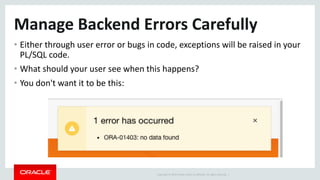 Oracle Application Express and PL/SQL: a world-class combo | PDF