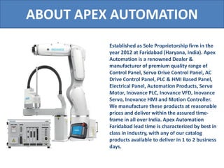 Apex Automation - Industrial Automation Products Supplier in India | PDF