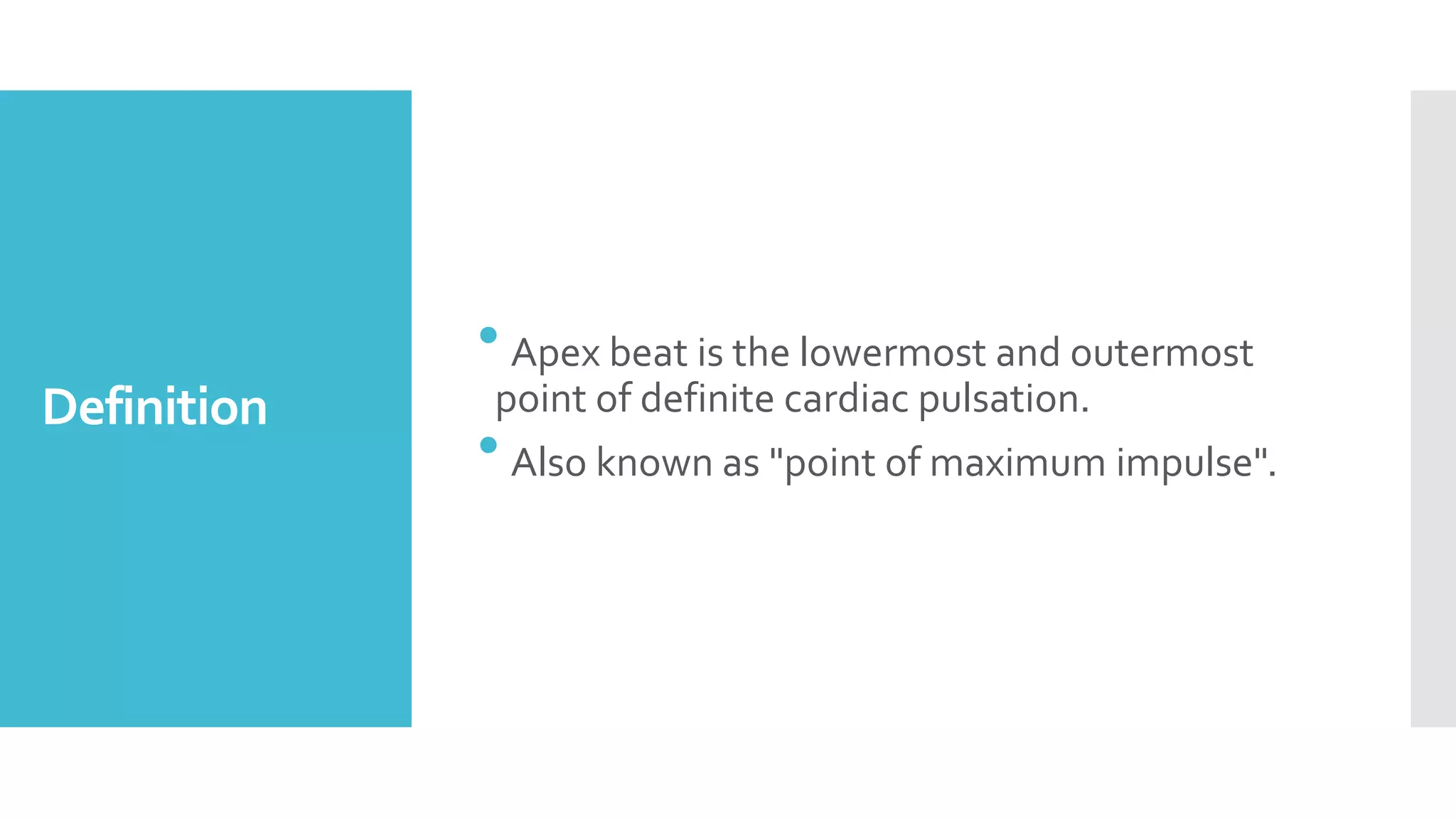 Apex beat | PPTX